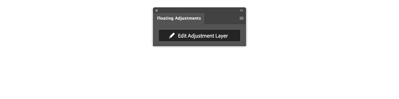 Floating Adjustments for Photoshop